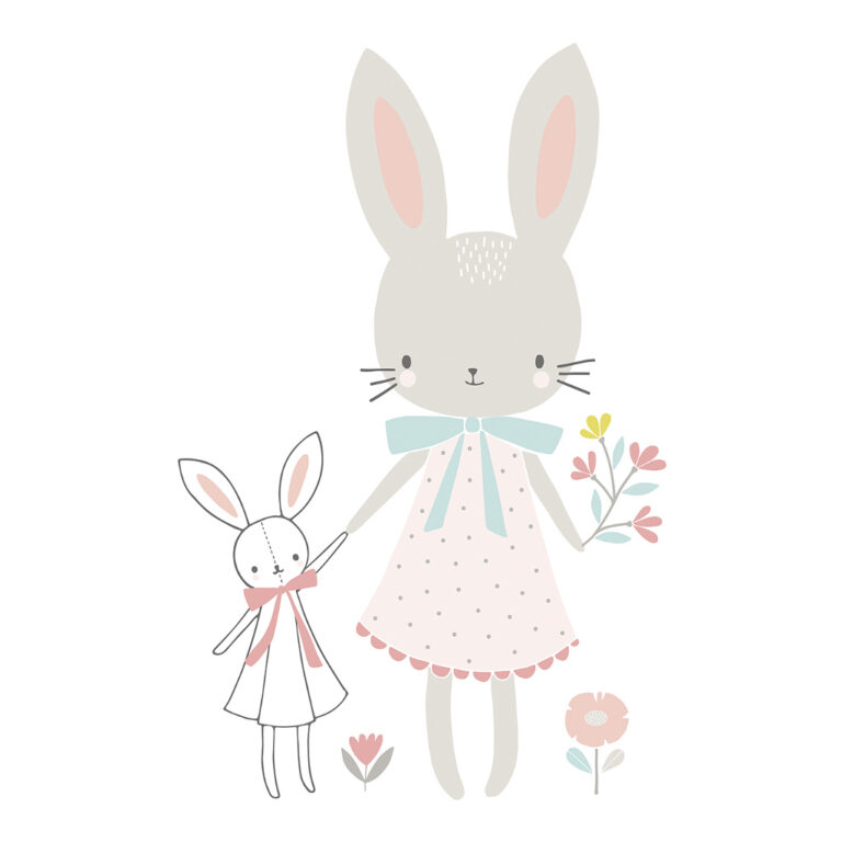 Little Miss Rabbit Sticker Xl Sweet Bunnies van Lilipinso kopen? ⋆ QIDDIE