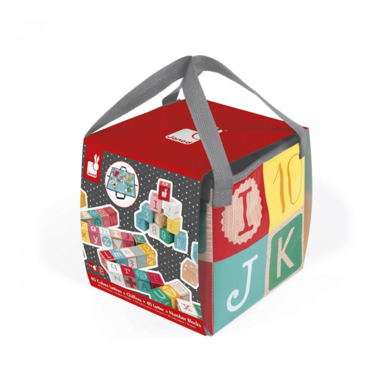 40 Blokken Letters Cijfers Kubix van Janod kopen? ⋆ QIDDIE