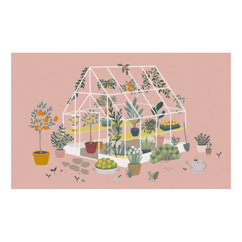 Behang Panoramisch Behang Panoramisch La Serre Louise van Lilipinso kopen? ⋆ QIDDIE