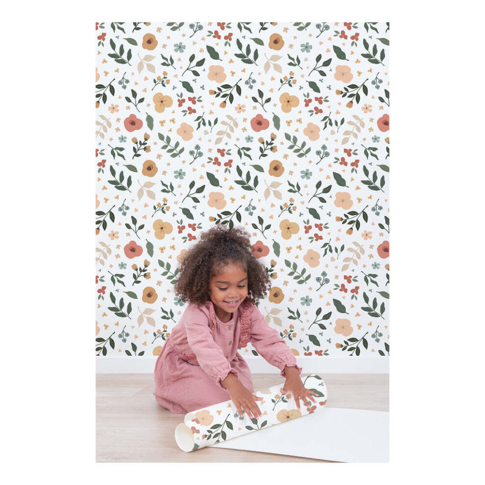 Behang Bloemen Silhouetten Bloem van Lilipinso kopen? ⋆ QIDDIE